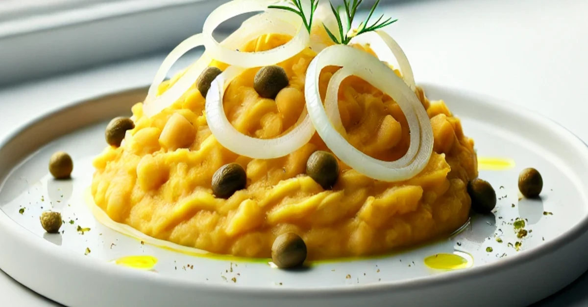 Santorini Fava Beans - Traditional Greek Dish - 2025